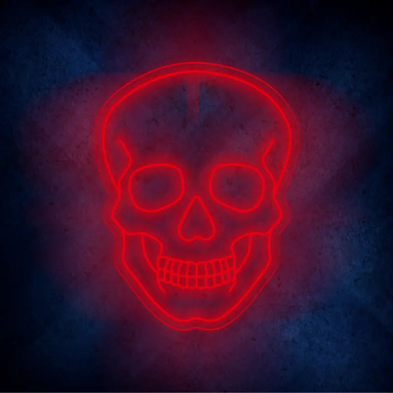 Skull LED Neon Wall Art – Jacob's Signs and Lighting