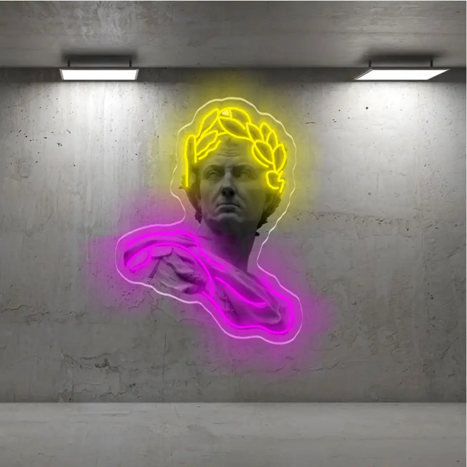Julius Caesar LED Neon Wall Art - 22 in. Wide – Jacob's Signs and Lighting